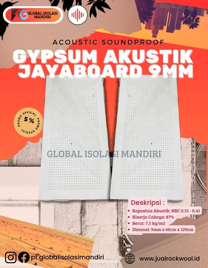 Panel Akustik Jayaboard 9mm Murah Terdekat